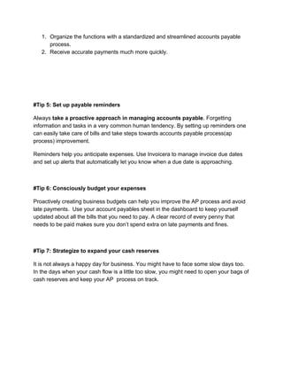 Miraculous accounts payable(ap) process improvement ideas | PDF