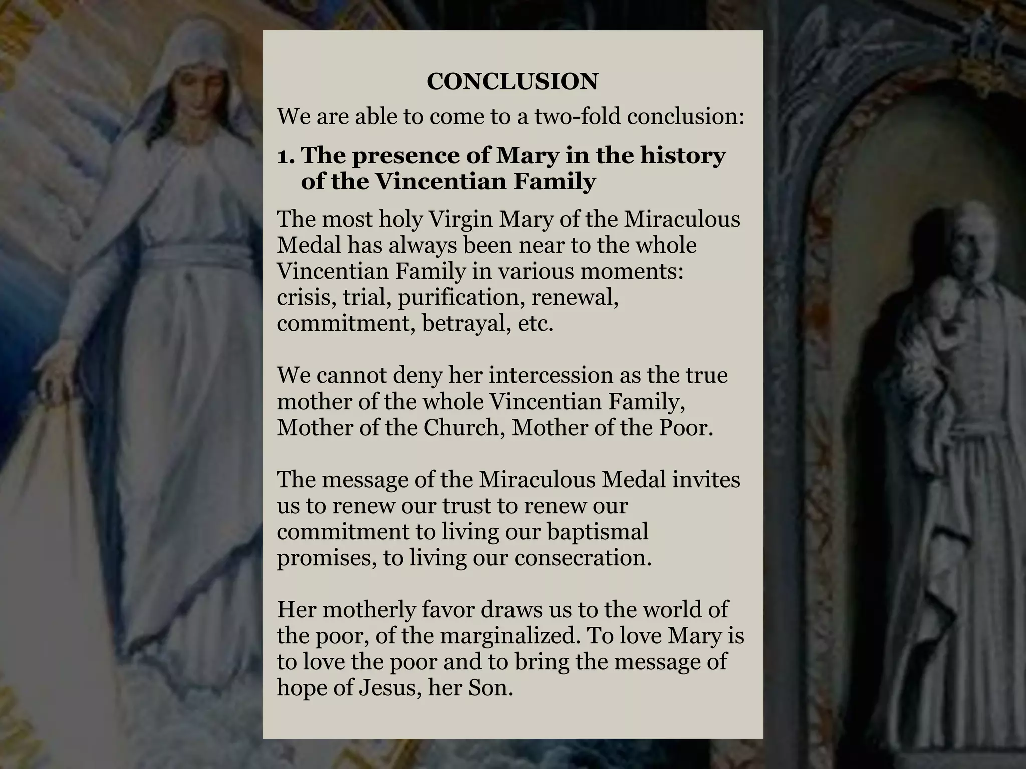 Miraculous Medal and the Vincentian Family | PDF