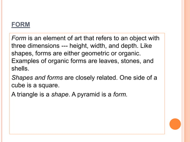 Line , shape form , space & TEXTURE | PPTX | Drawing and Sketching ...