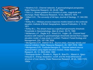 On the channel head location using DEM | PPT