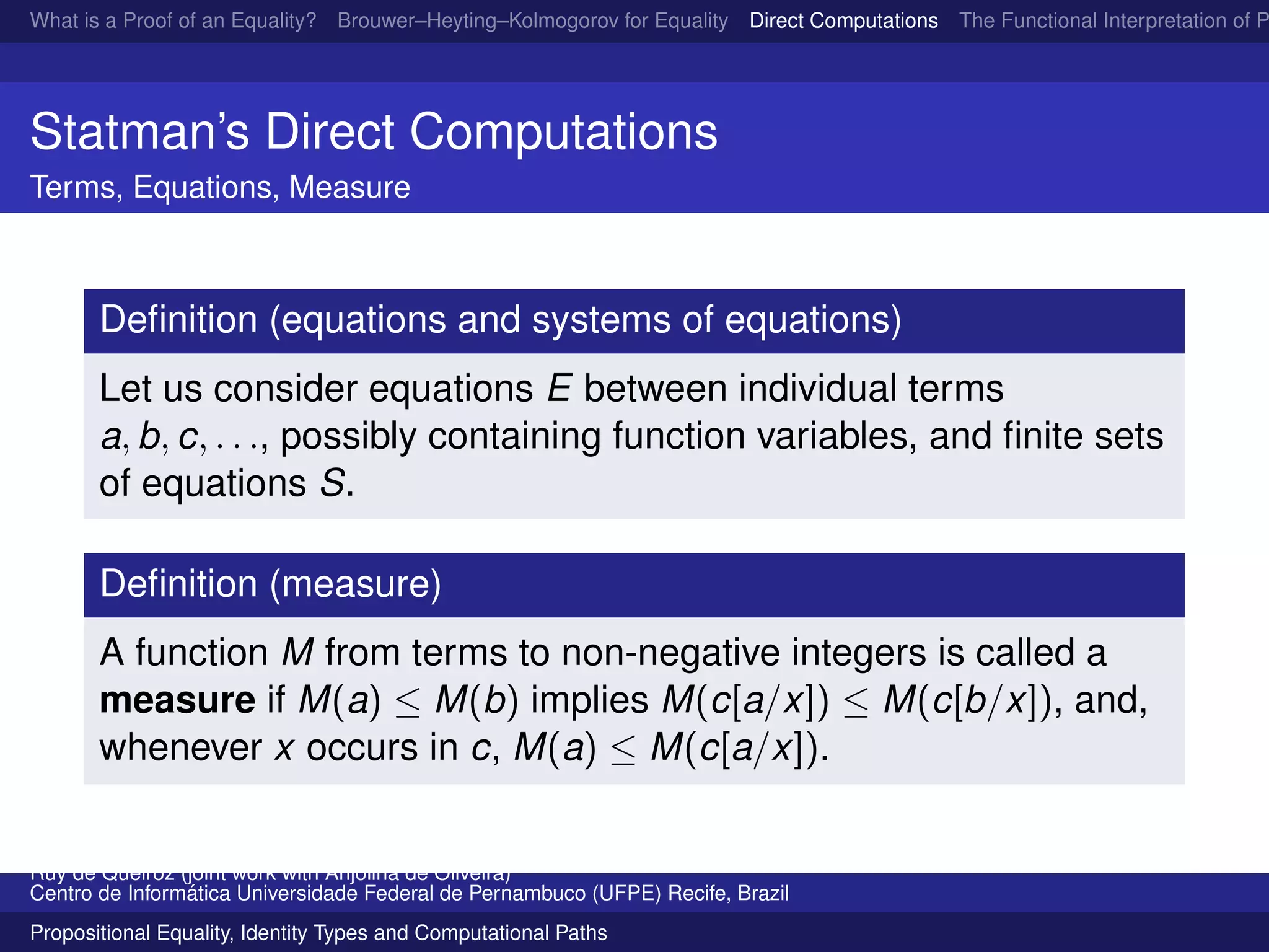 Propositional Equality Identity Types And Computational Paths Pdf