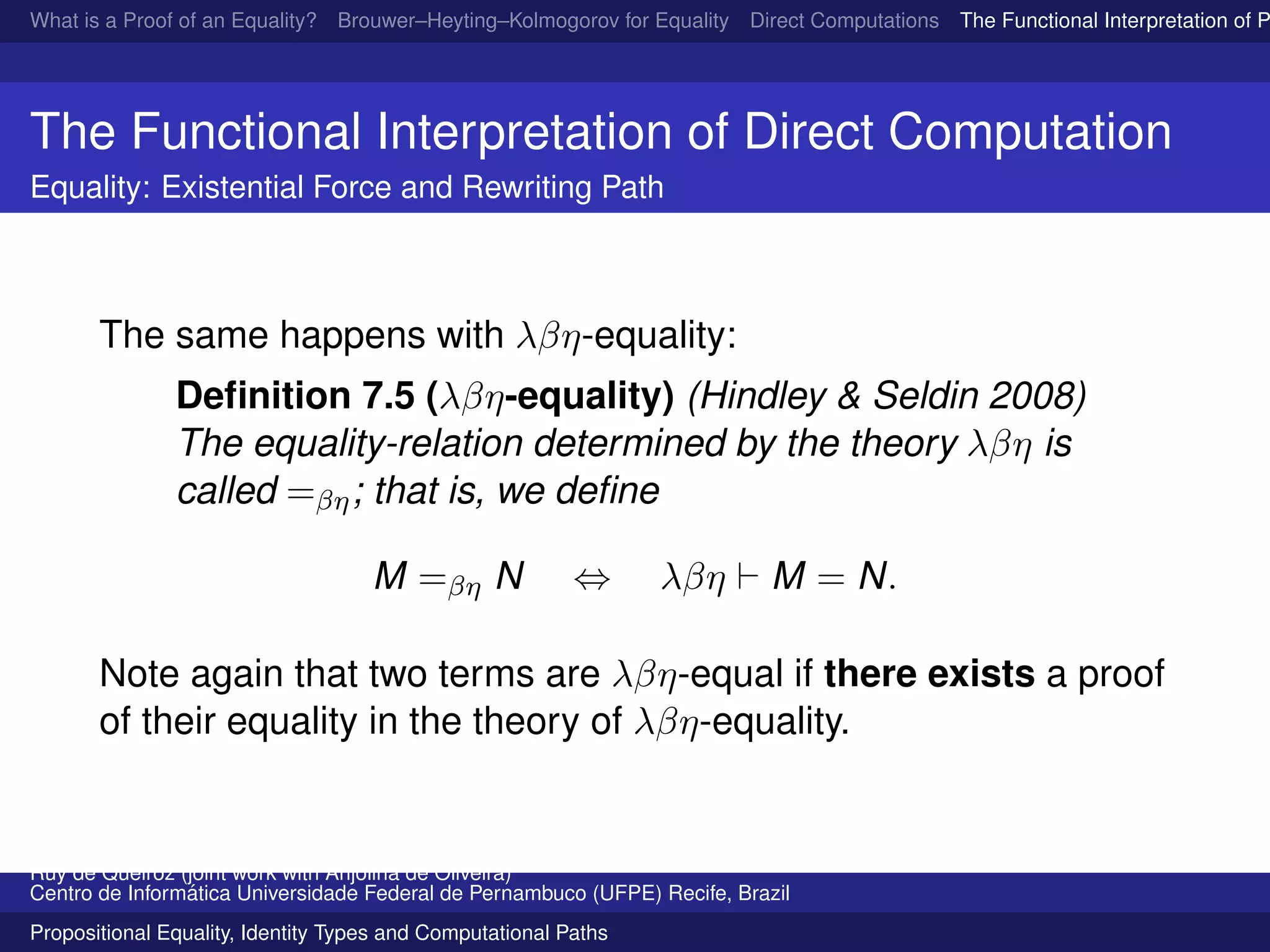 Propositional Equality Identity Types And Computational Paths Pdf