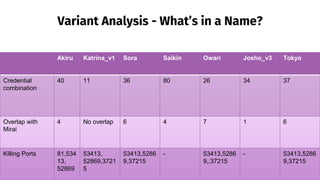 Deep Dive to Understanding the Mirai Botnet | PDF