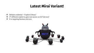 Deep Dive to Understanding the Mirai Botnet | PDF