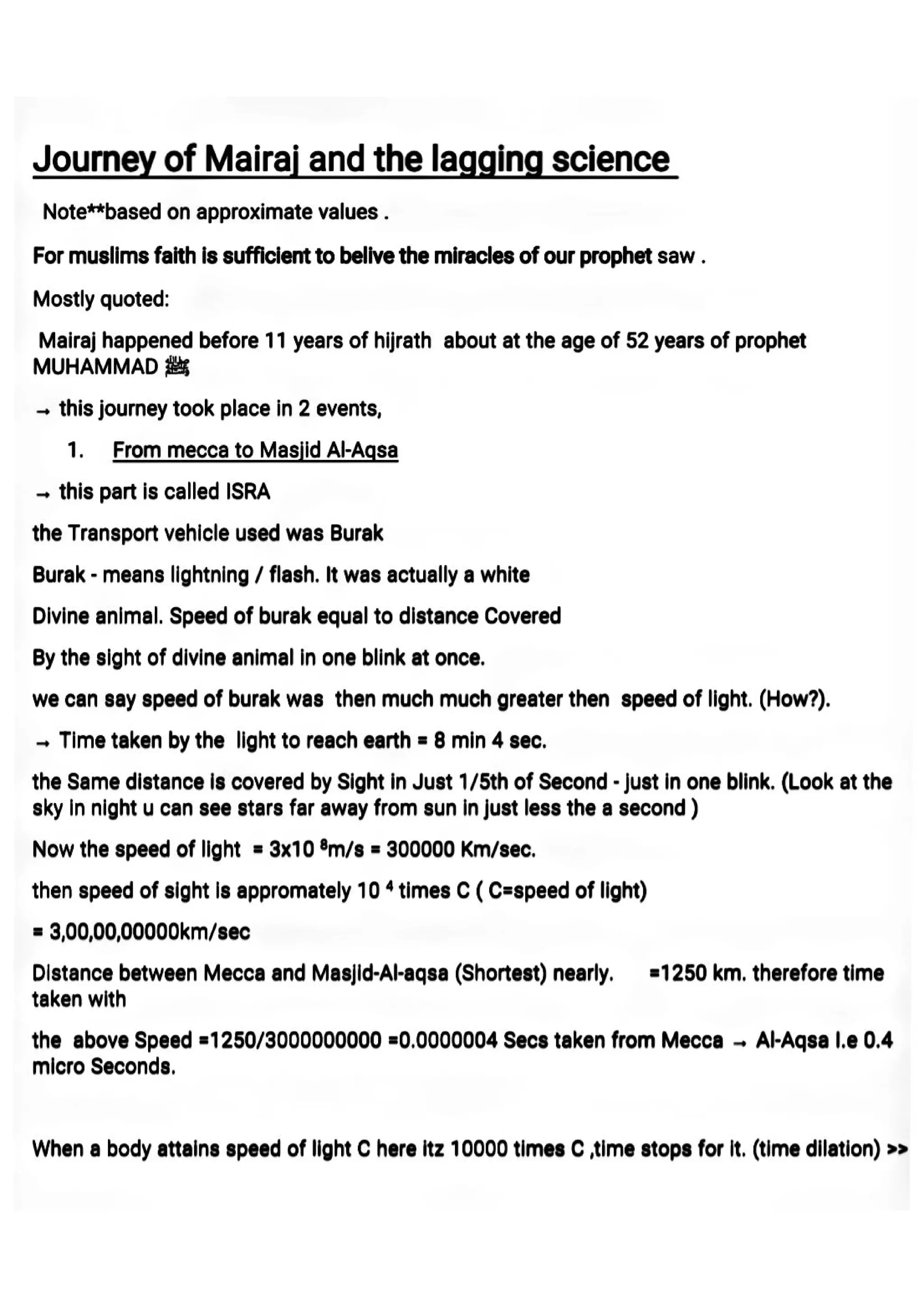 MIRAJ AND SCIENCE | PDF