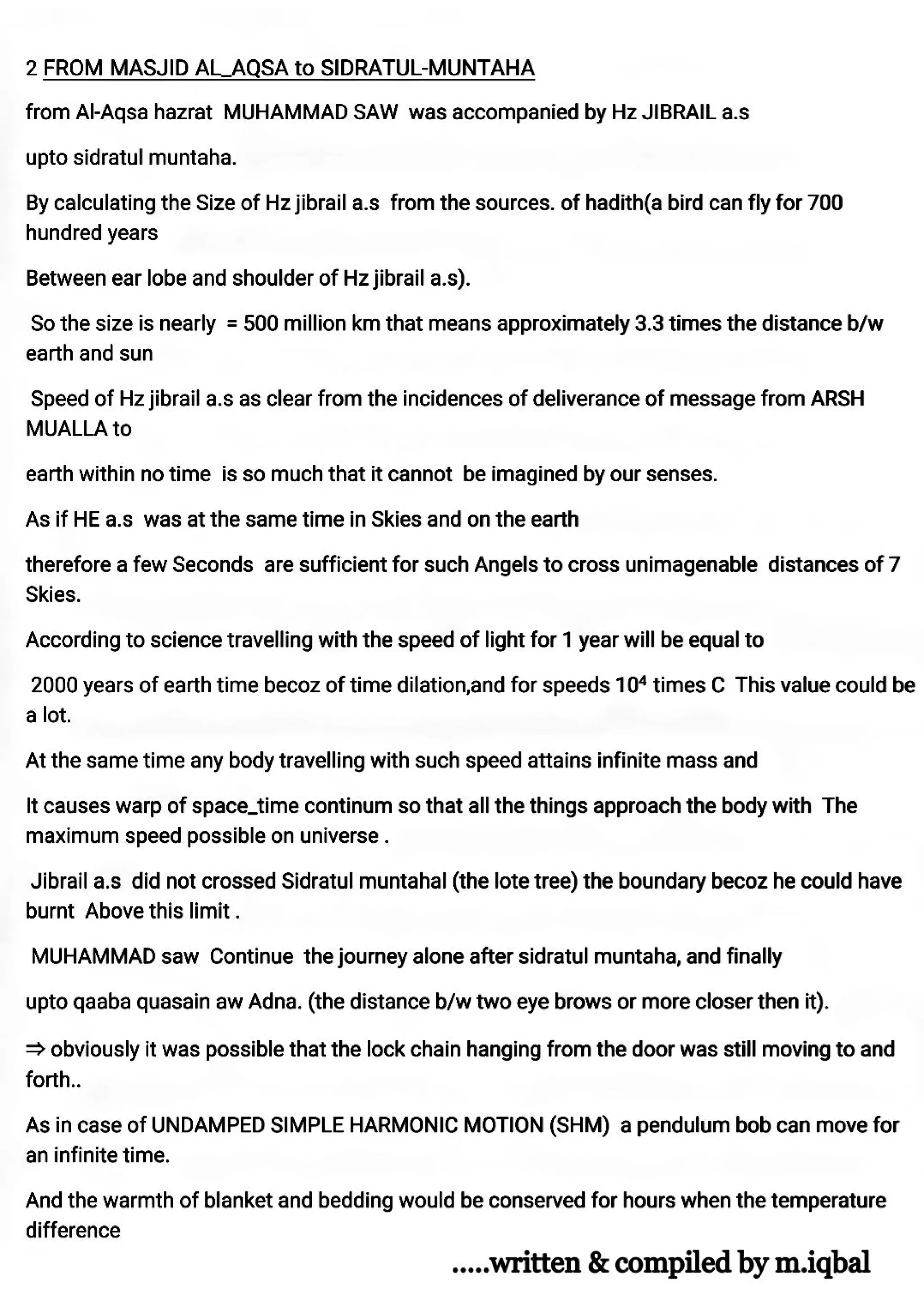 MIRAJ AND SCIENCE | PDF