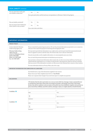 Miramar Public Liability Claim Form | PDF | Home Insurance | Insurance