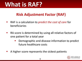 MiraMed - Risk Adjustment HCC Coding Primer 2016 | PPT