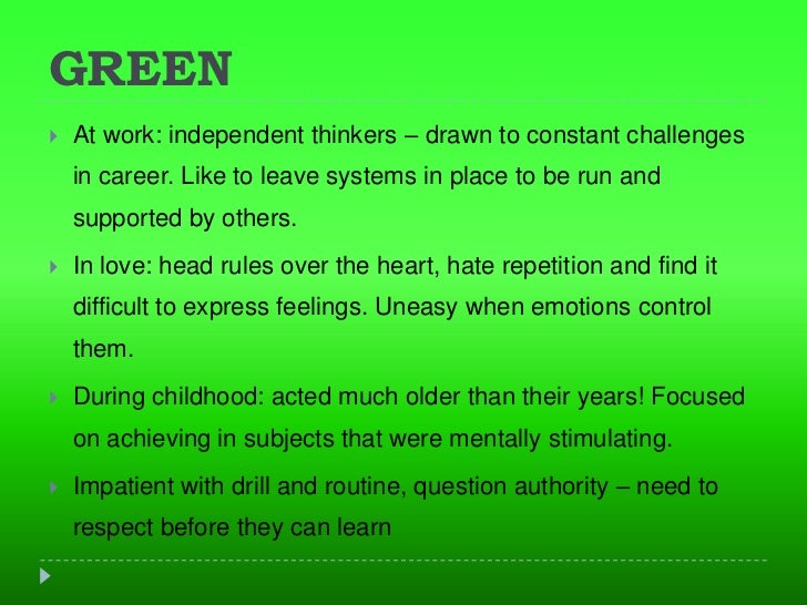 True Colors Personality Test Green Careers All Red Mania true-colors-personality-test-green-careers-all-red-mania
