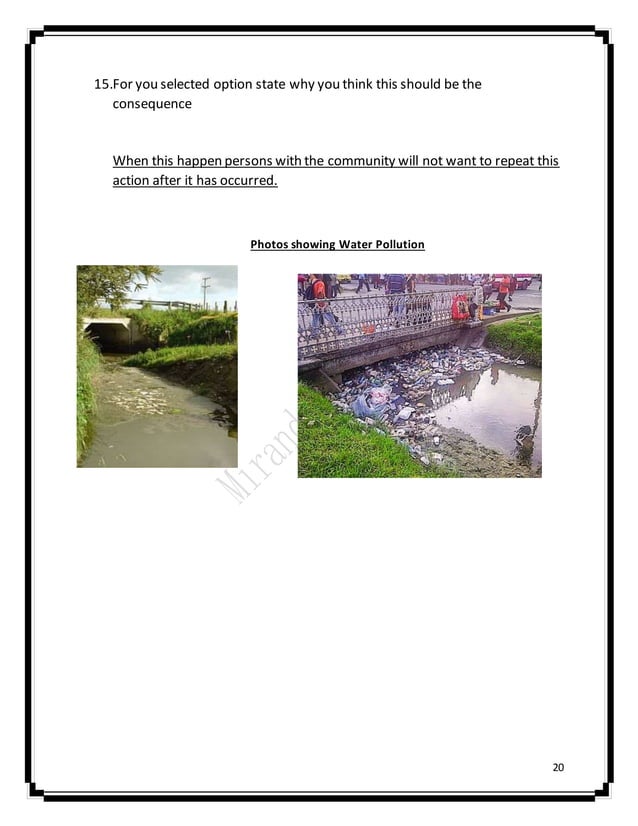 Social-Studies SBA | DOCX | Water Services | Home Utilities