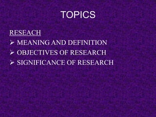 RESEARCH METHODOLOGY | PPTX