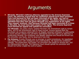 Miranda v arizona (1966) | PPT
