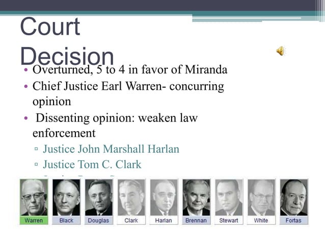 Miranda Vs. Arizona | PPTX