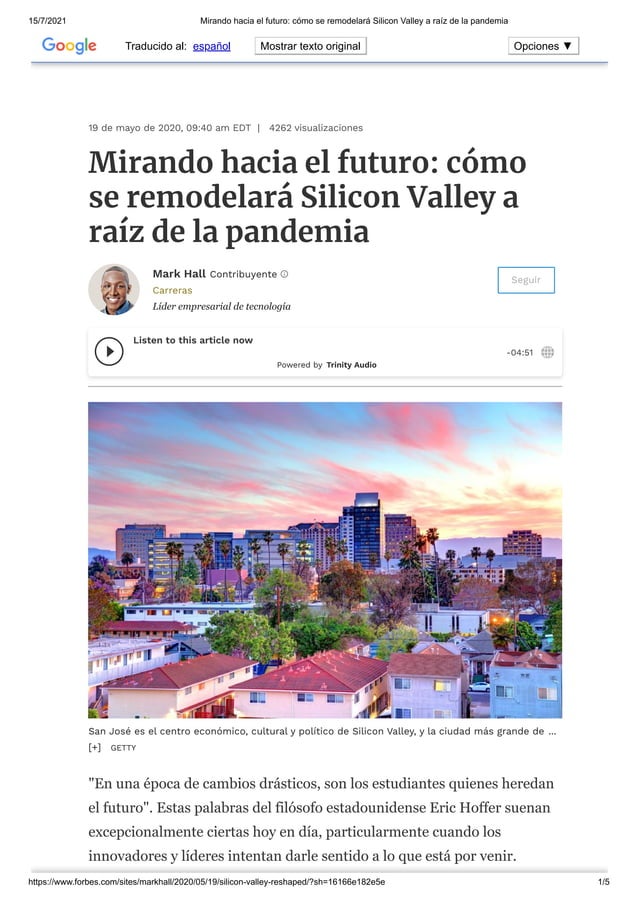 Mirando hacia el futuro cómo se remodelará silicon valley a raíz de la ...