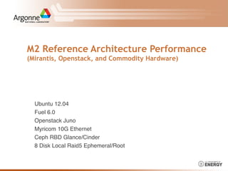 Mirantis, Openstack, Ubuntu, and it's Performance on Commodity Hardware | PPT