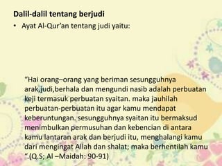 Miras dan Judi | PPTX