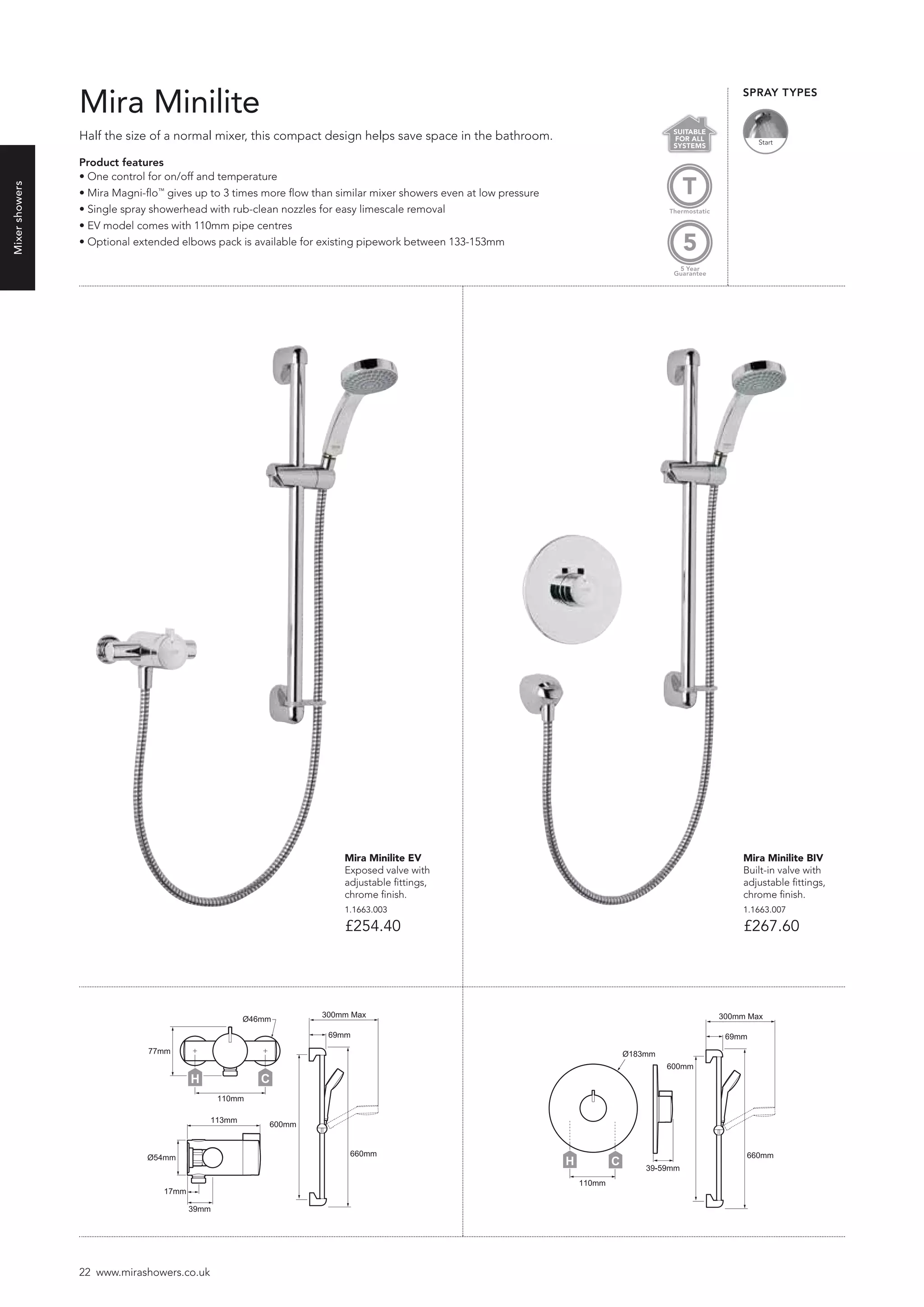 Mira Showers Product Range 2016 | PDF