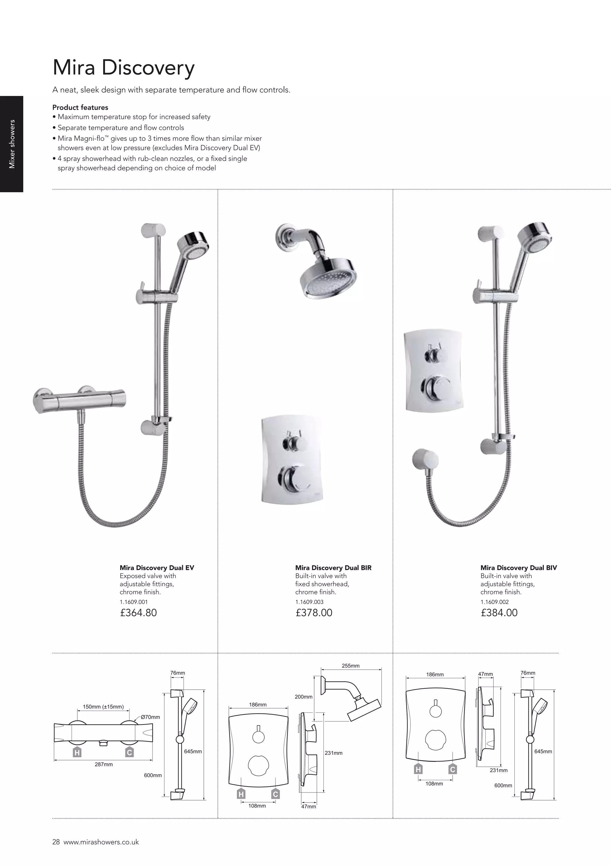 Mira Showers Product Range 2016 | PDF