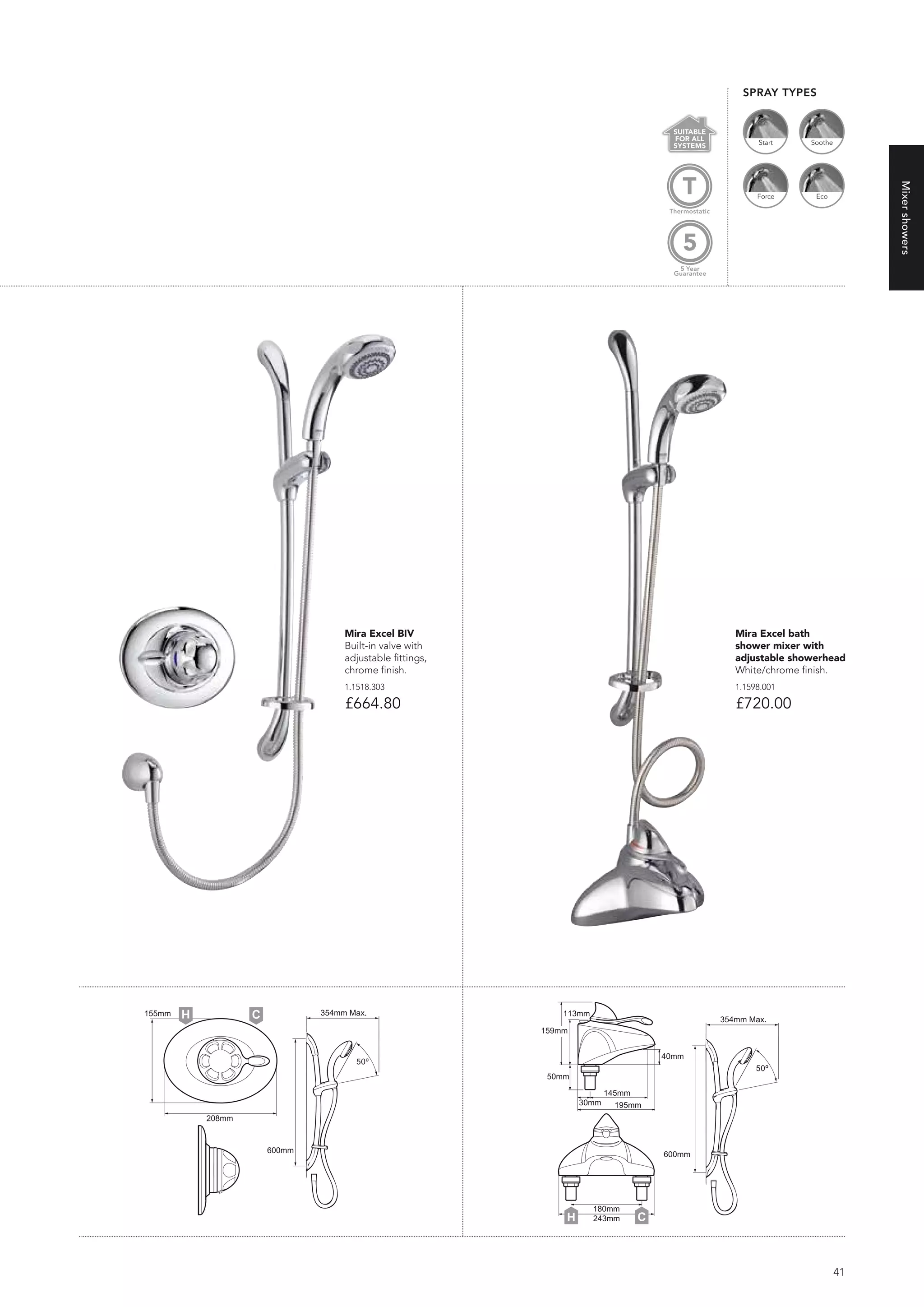 Mira Showers Product Range 2016 | PDF
