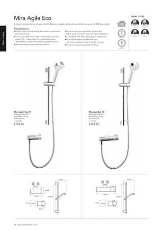 Mira Showers Product Range 2016 | PDF