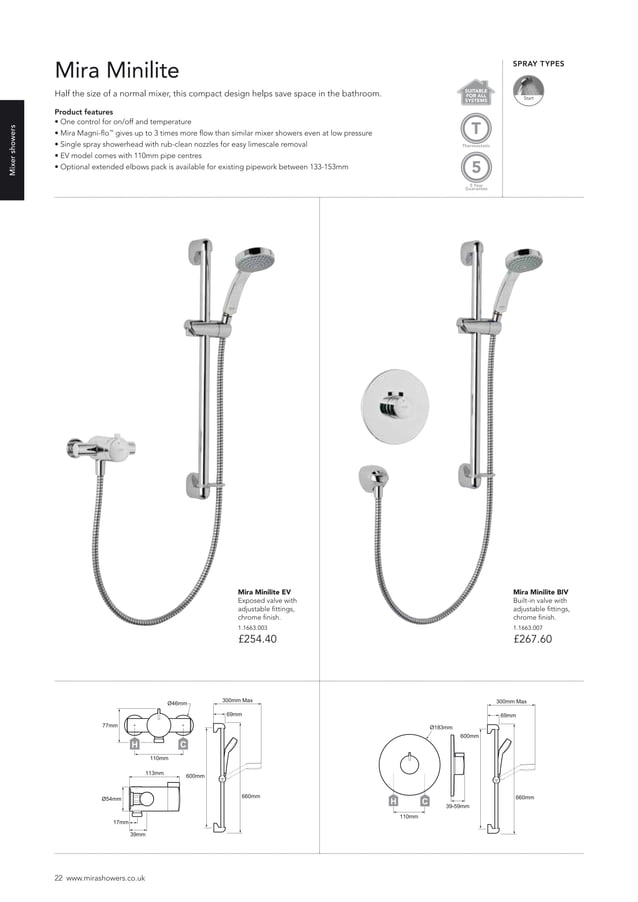 Mira Showers Product Range 2016 | PDF