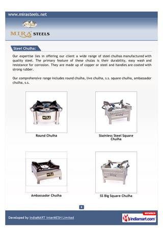 Mira Steels, Mumbai, Stainless Steel Items | PDF
