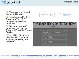 Miratech Infrastructure Support Services | PDF | IT and Internet Support | Internet