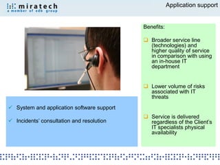 Miratech Infrastructure Support Services | PDF | IT and Internet Support | Internet