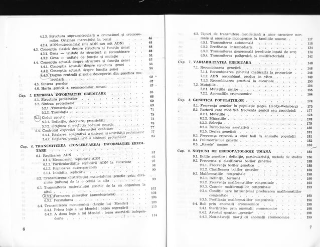 Mircea Covic Biologie Si Genetica Medicala Ppt