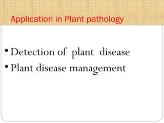 Nanotechnology scope and application in plant pathology | PPT