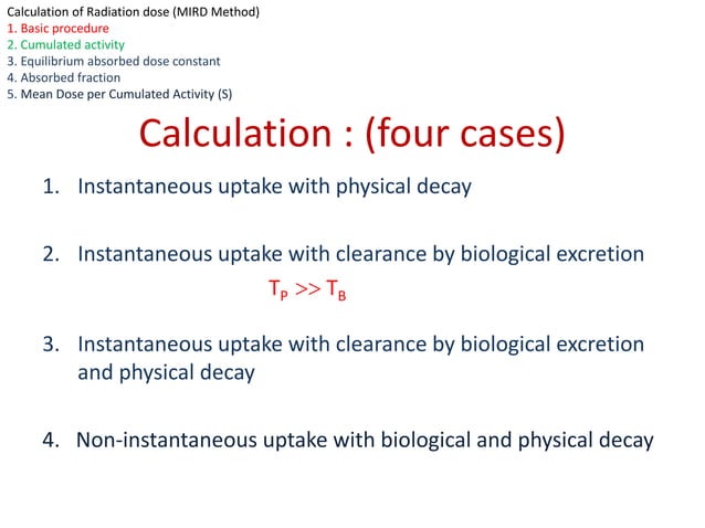 Medical Internal Radiation Dosimetry | PPTX