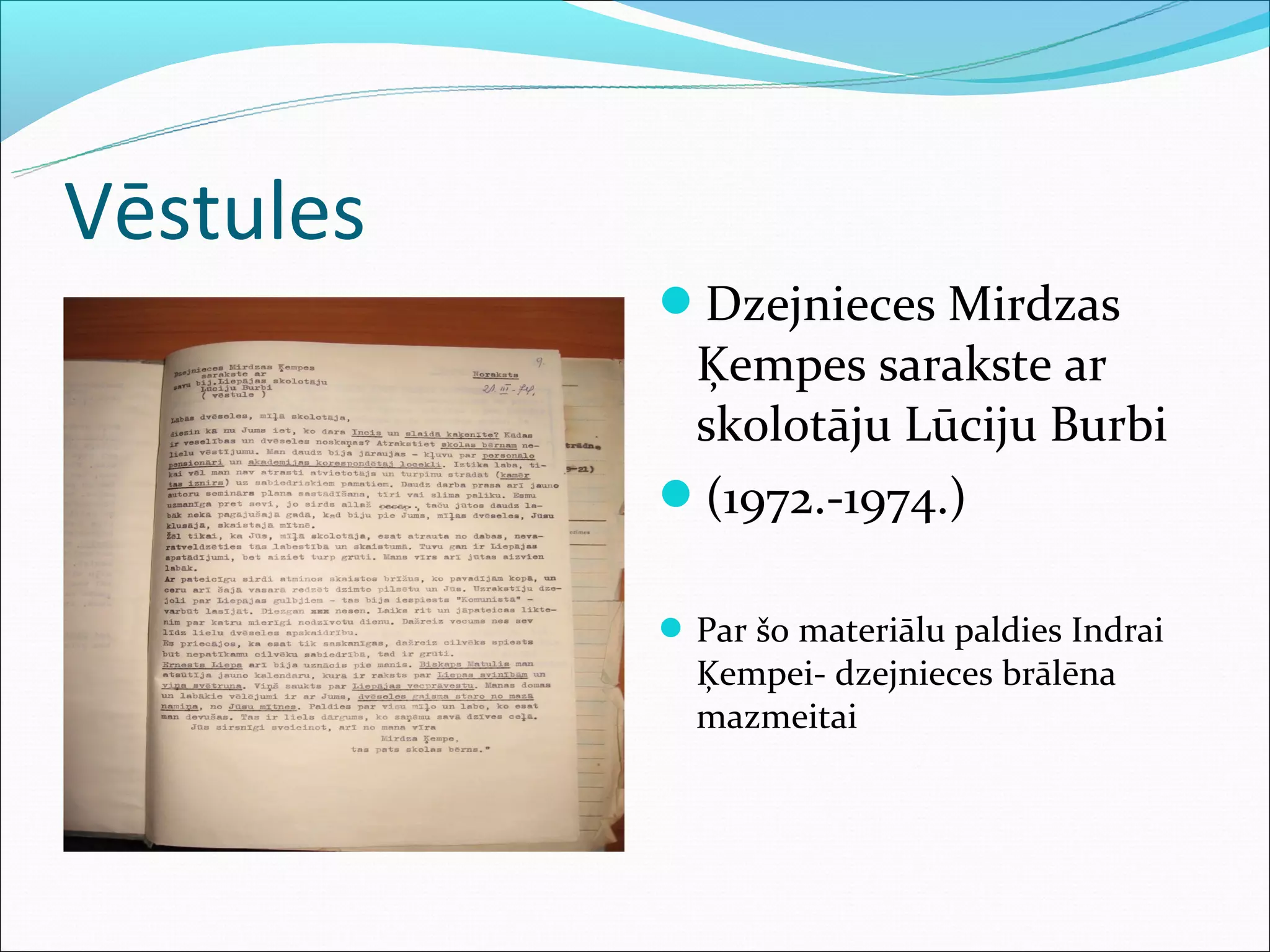 Mirdza kempe novadp_saisin | PPT