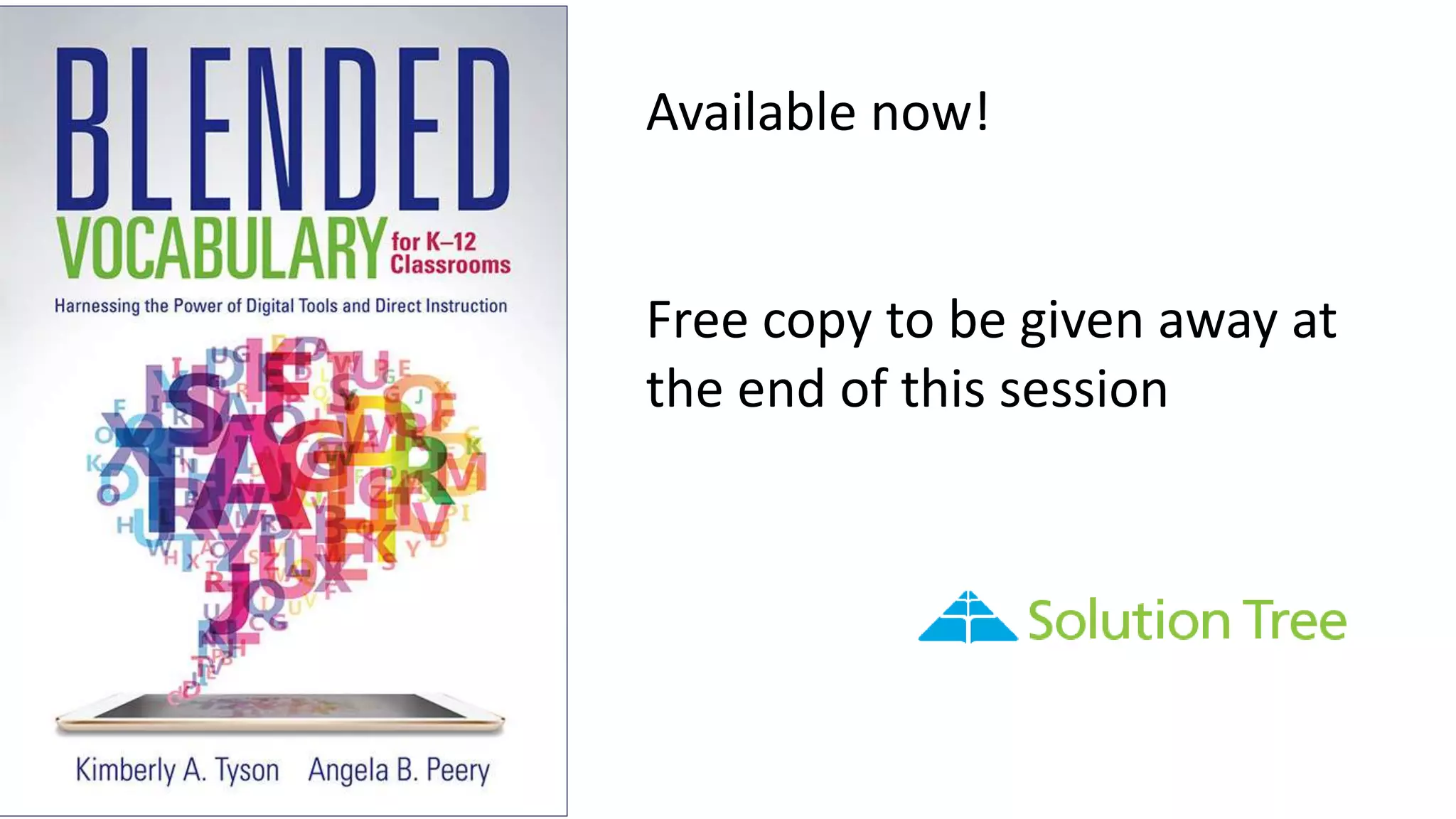 Blended Vocabulary: Digital Tools & More! | PPT