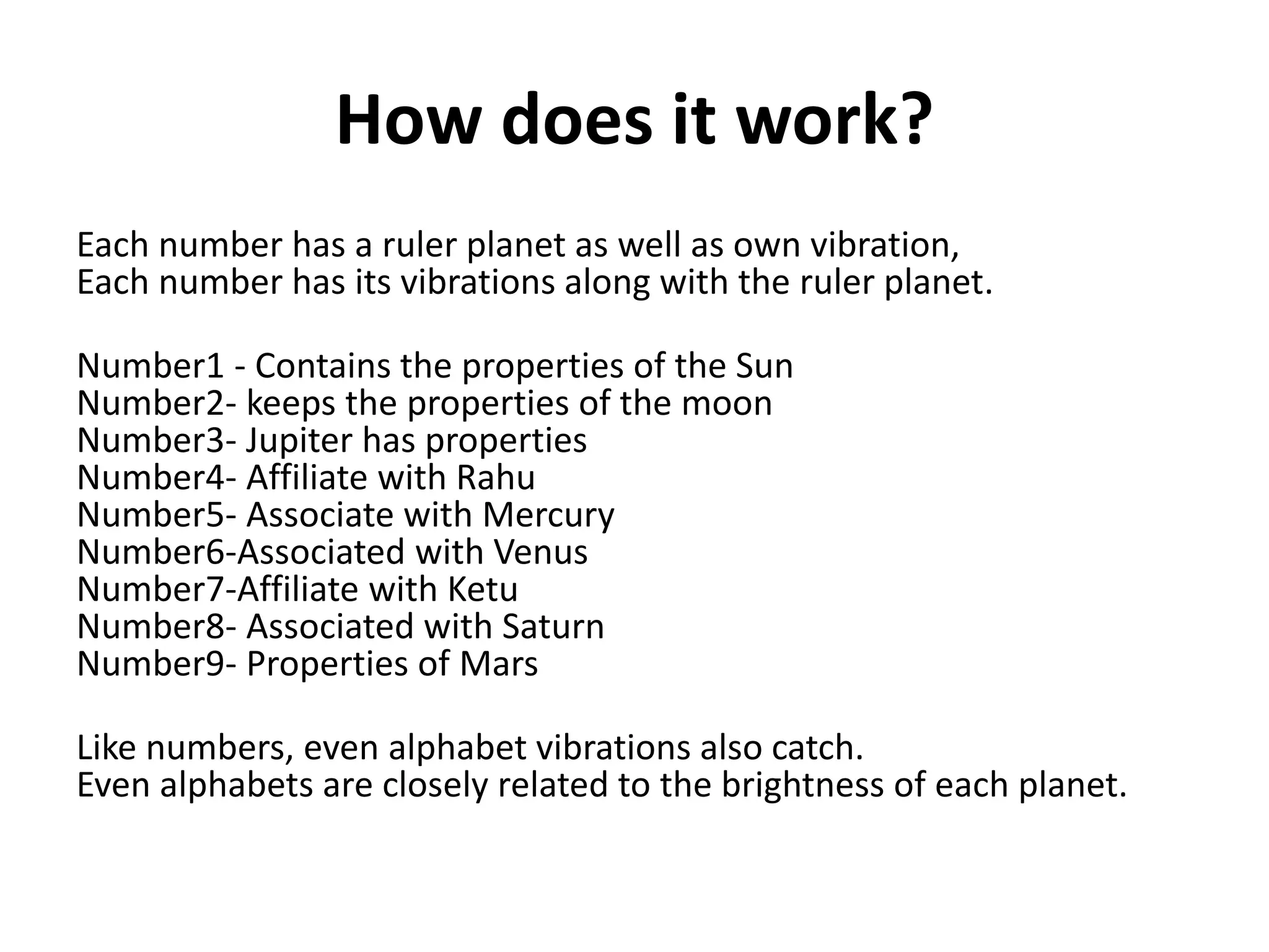 Mirecle numbers | PPTX | Astrology | Religion & Spirituality