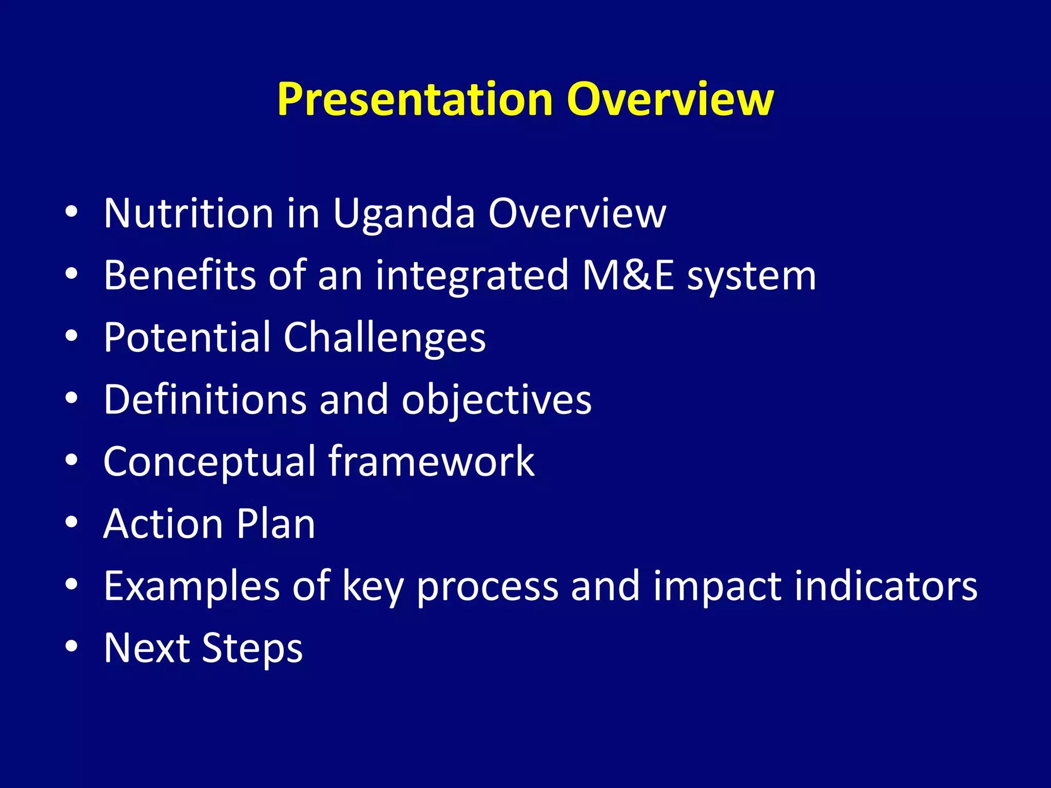 Uganda Integrated Nutrition Information System | PPTX