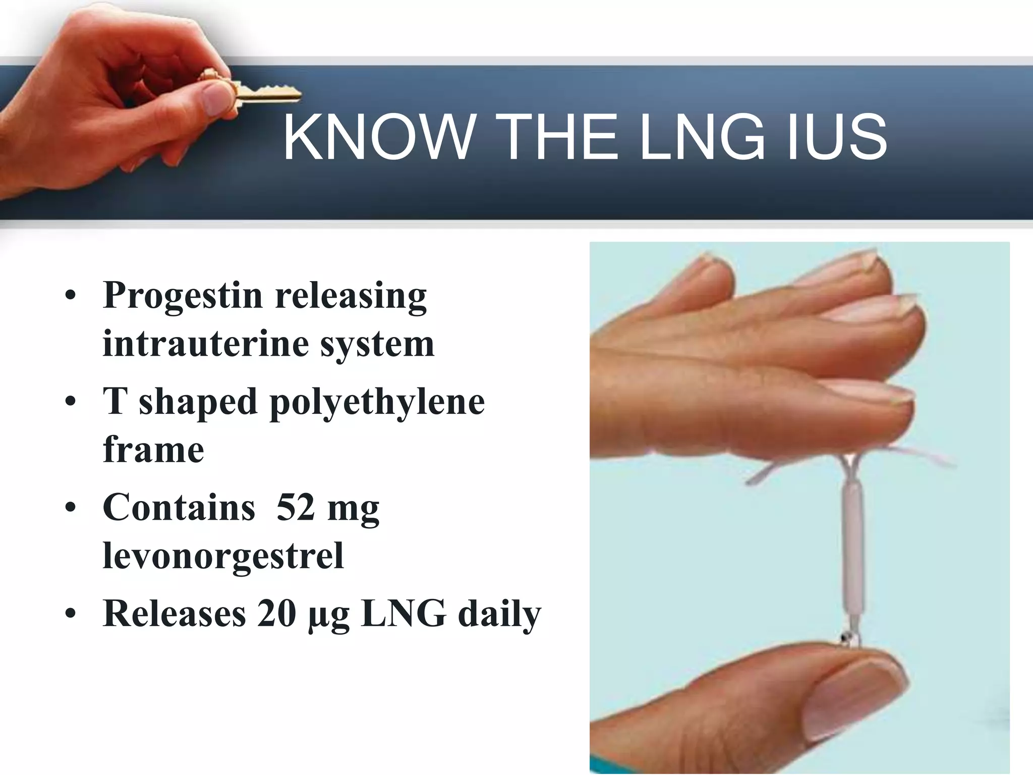 LNG IUS ROLE IN AUB DR. JYOTI BHASKAR Dr Sharda Jain | PPTX