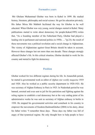 Mir gholam ghobar | DOCX