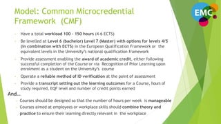 Introduction to Common Microcredential Framework | PDF