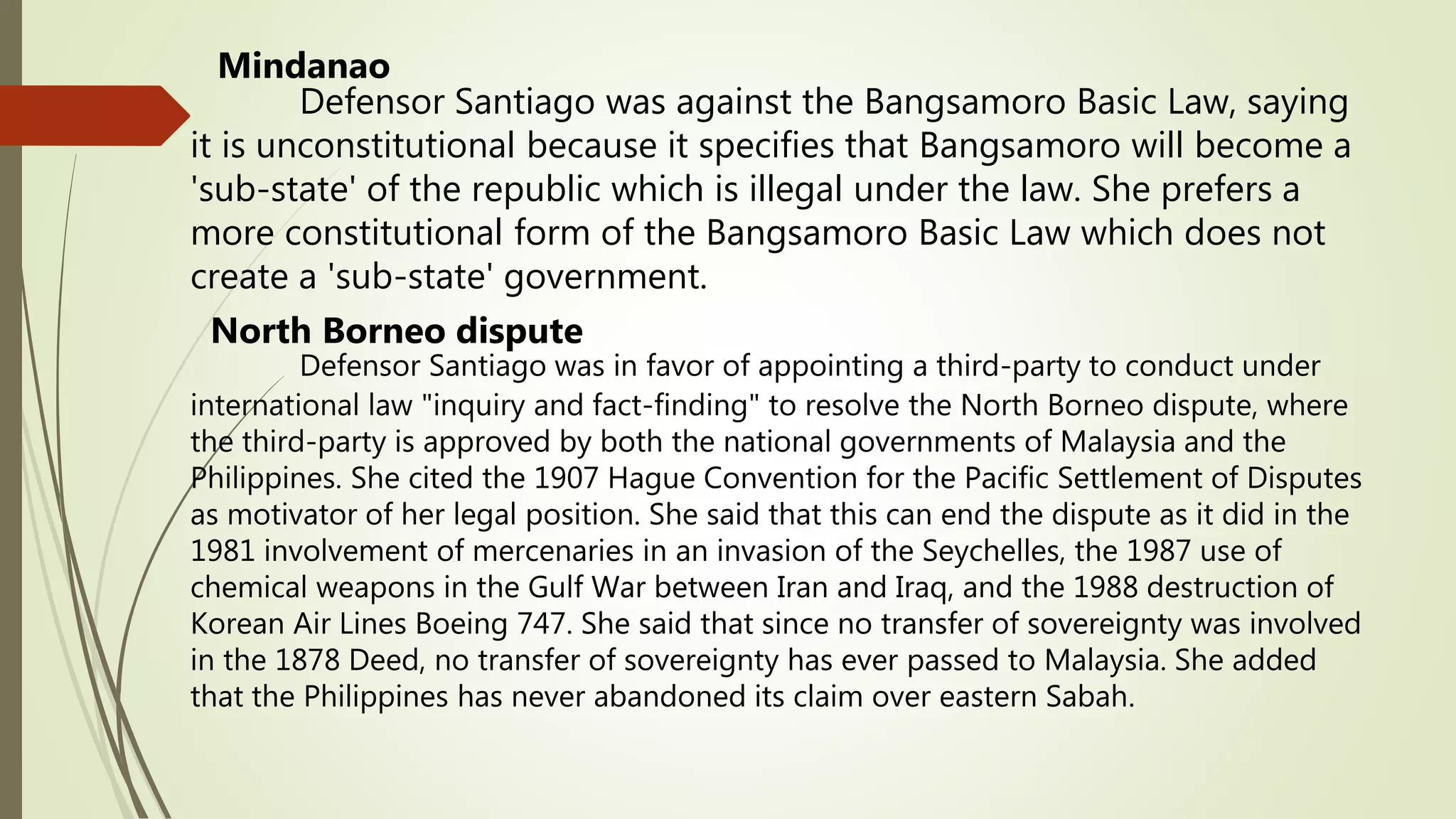 Miriam Defensor Santiago | PPTX