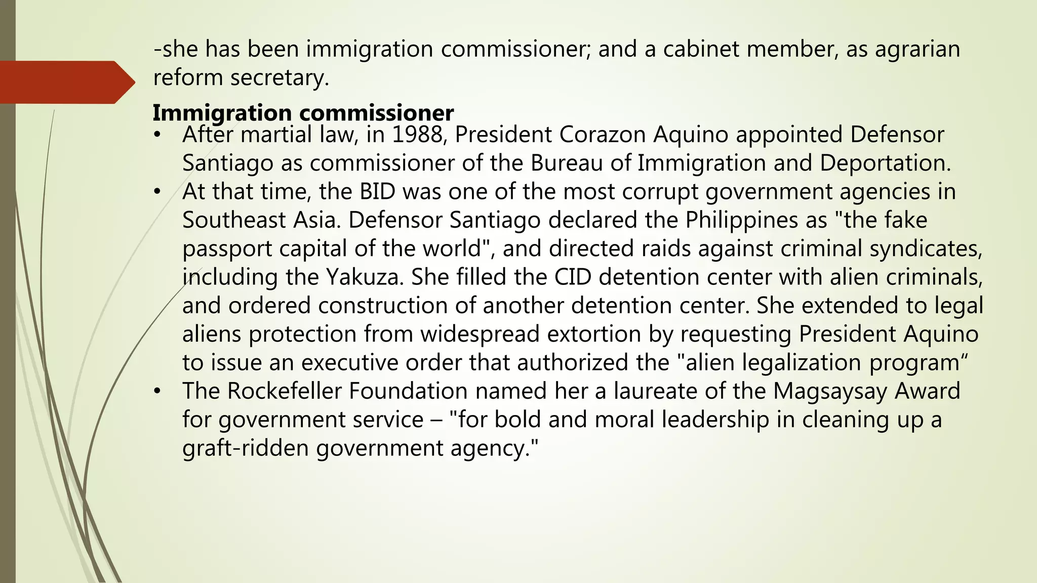 Miriam Defensor Santiago | PPTX