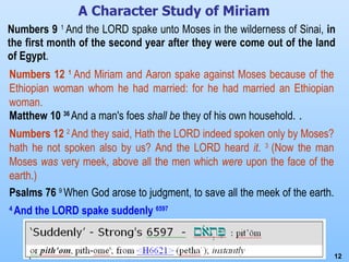 Character Study Miriam | PPT