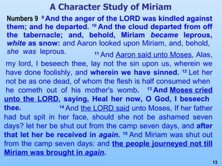 Character Study Miriam | PPT