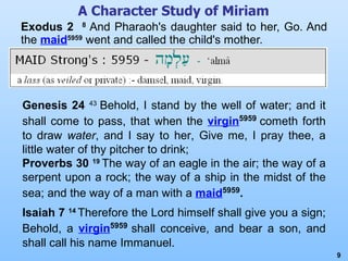 Character Study Miriam | PPT