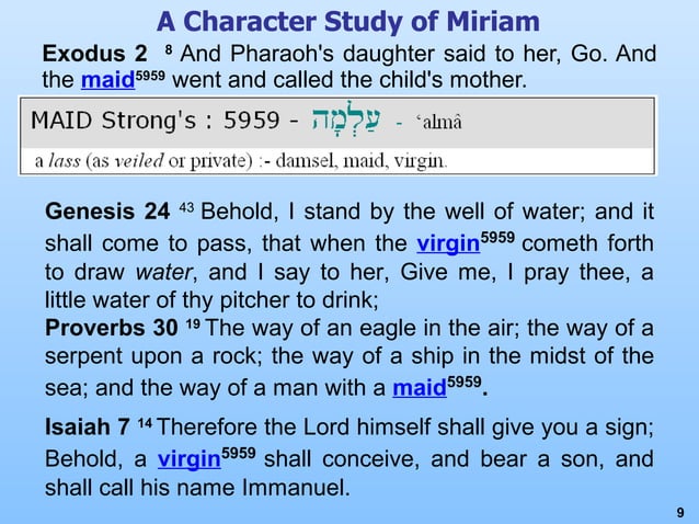 Character Study Miriam | PPT | Christianity | Religion & Spirituality