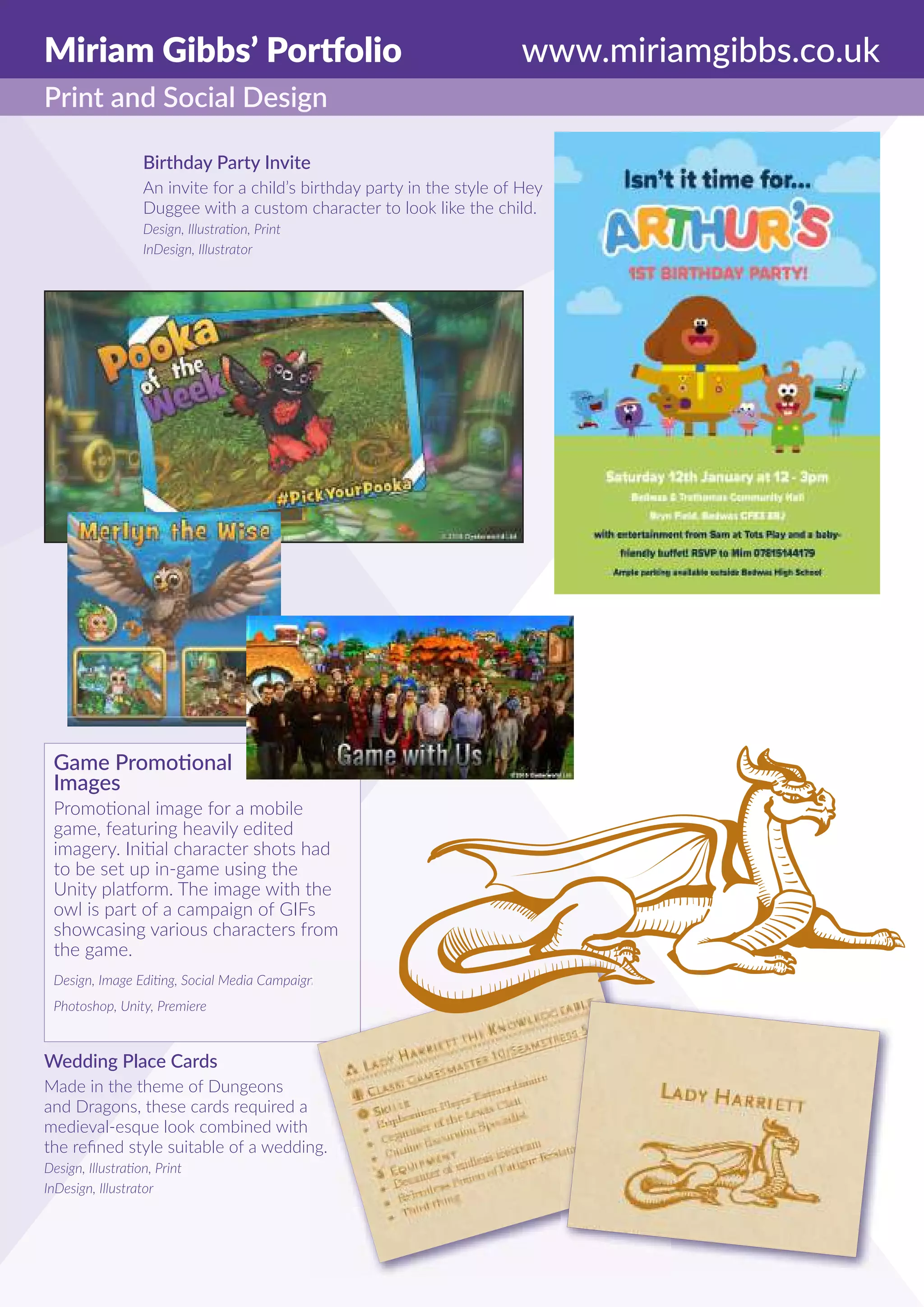 Miriam Gibbs CV and Portfolio Sample | PDF