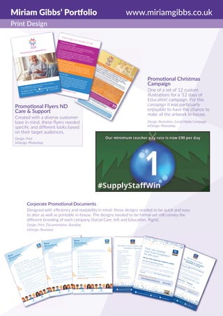 Miriam Gibbs CV and Portfolio Sample | PDF