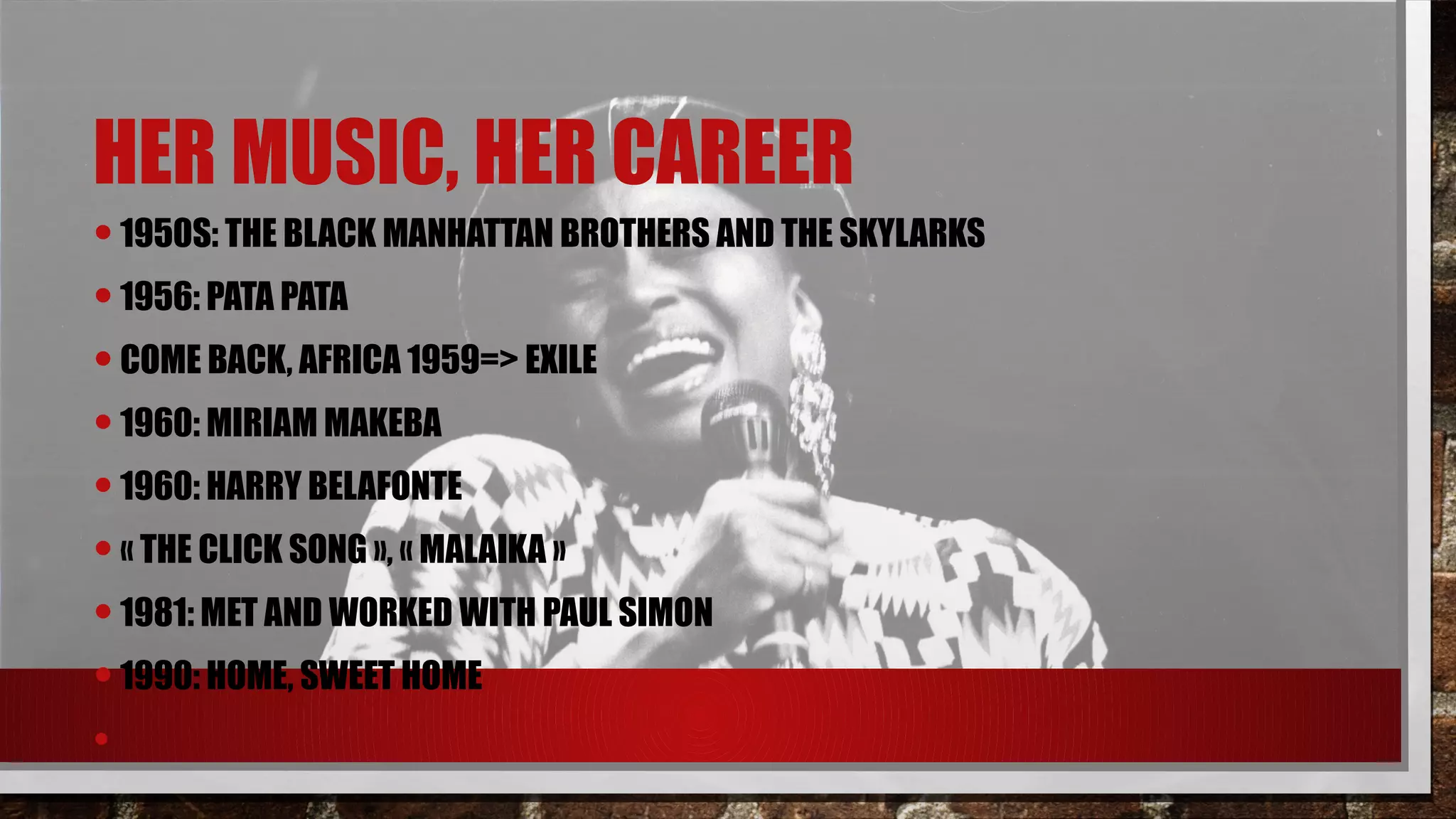 Miriam makeba presentation | PDF