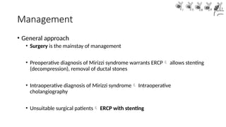 Management and diagnosis of Mirizzi syndrome.pptx