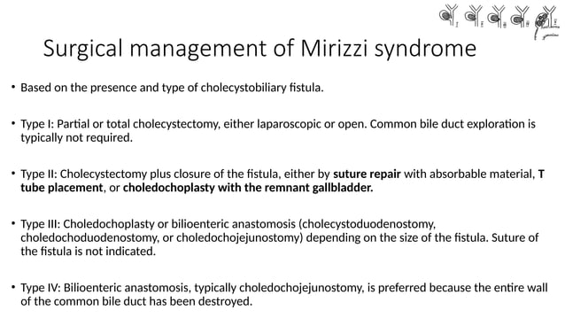 Management and diagnosis of Mirizzi syndrome.pptx