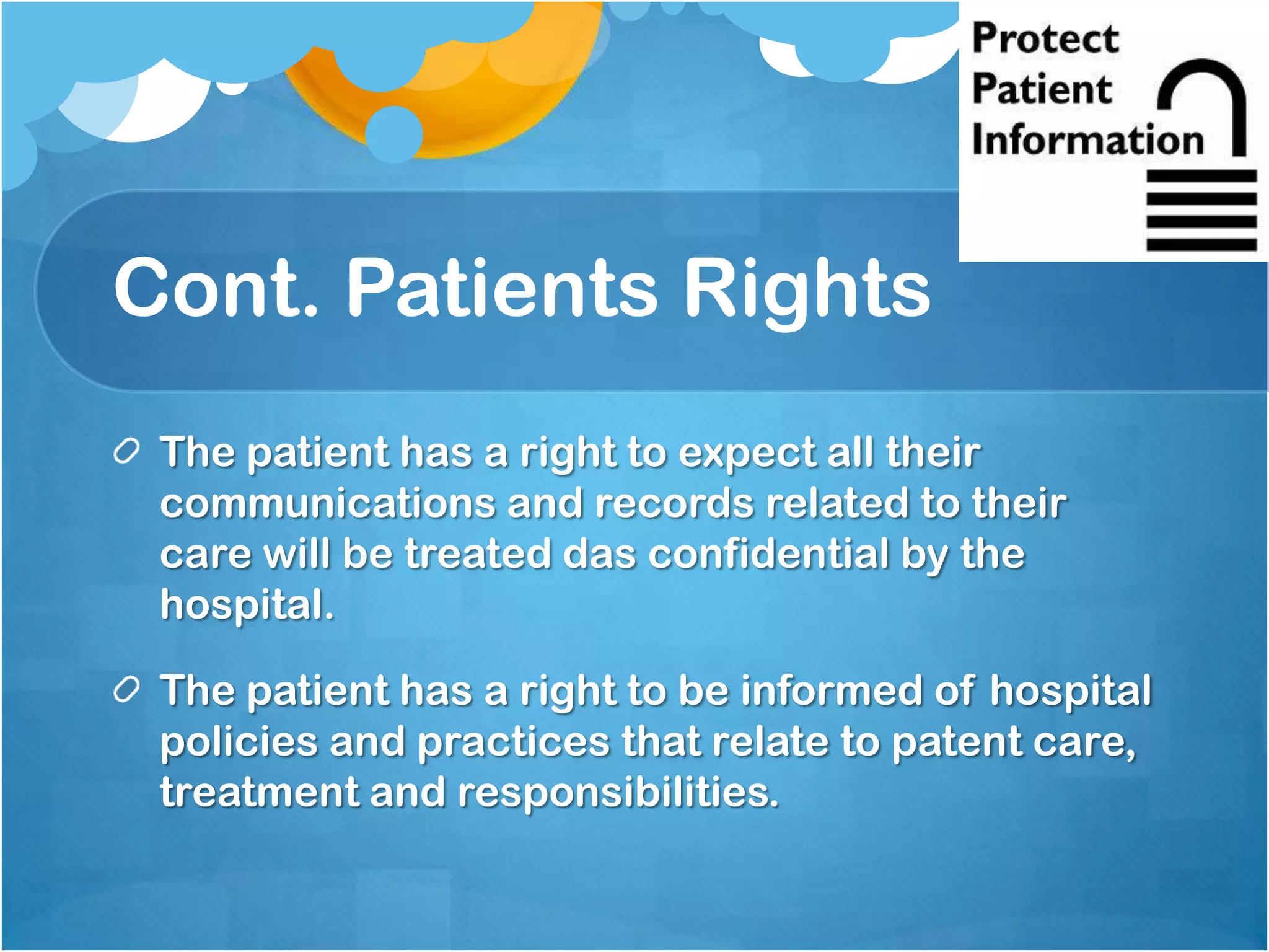 Patients Bill of Rights | PPTX